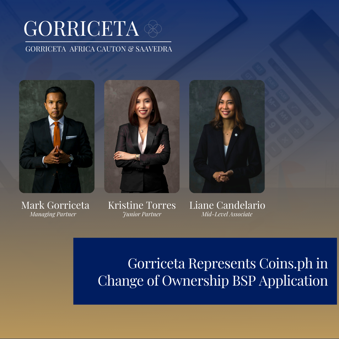 Gorriceta Africa Cauton & Saavedra represented the Philippines ...